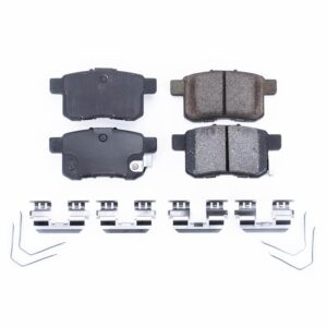 Power Stop 17-1451, Z17 Rear Ceramic Brake Pads with Hardware For Acura TSX 2011-2014, Honda Accord 2011-2017 [Model Specific]