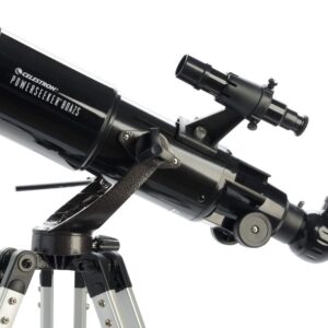 Celestron - PowerSeeker 80AZS Telescope - Manual Alt-Azimuth Telescope for Beginners - Compact and Portable - BONUS Astronomy Software Package - 80mm Aperture