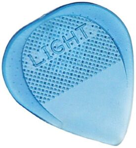 fred kelly picks p4-l-12 poly flat light guitar pick blue large