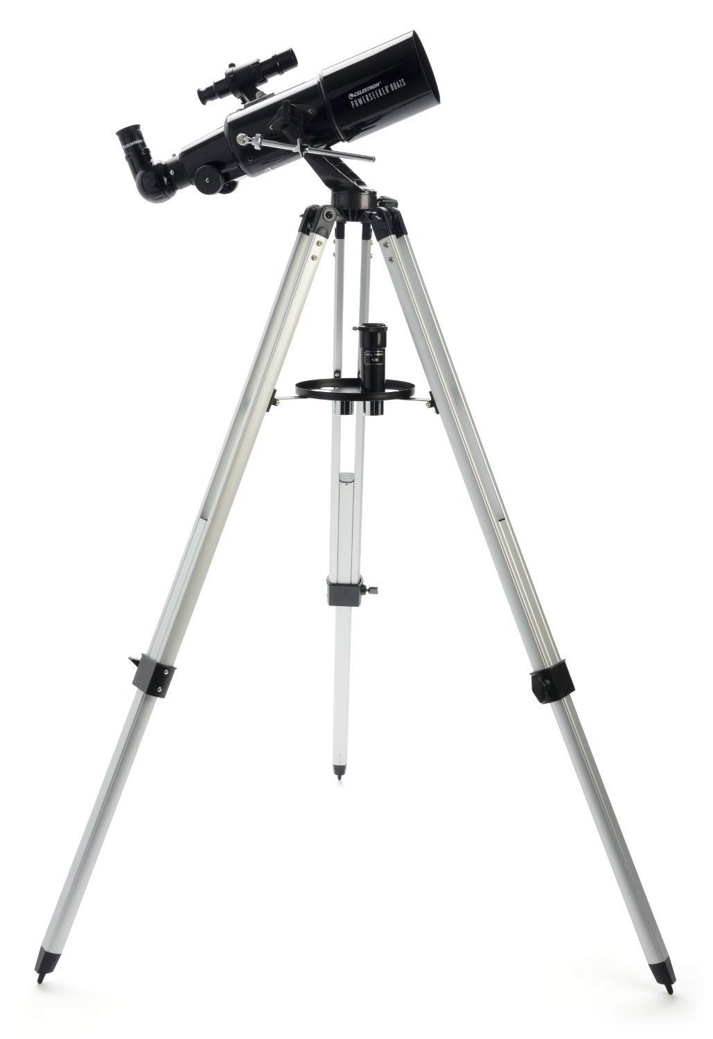 Celestron - PowerSeeker 80AZS Telescope - Manual Alt-Azimuth Telescope for Beginners - Compact and Portable - BONUS Astronomy Software Package - 80mm Aperture