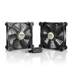 ac infinity multifan s7, quiet dual 120mm usb fan, ul-certified for receiver dvr playstation xbox computer cabinet cooling