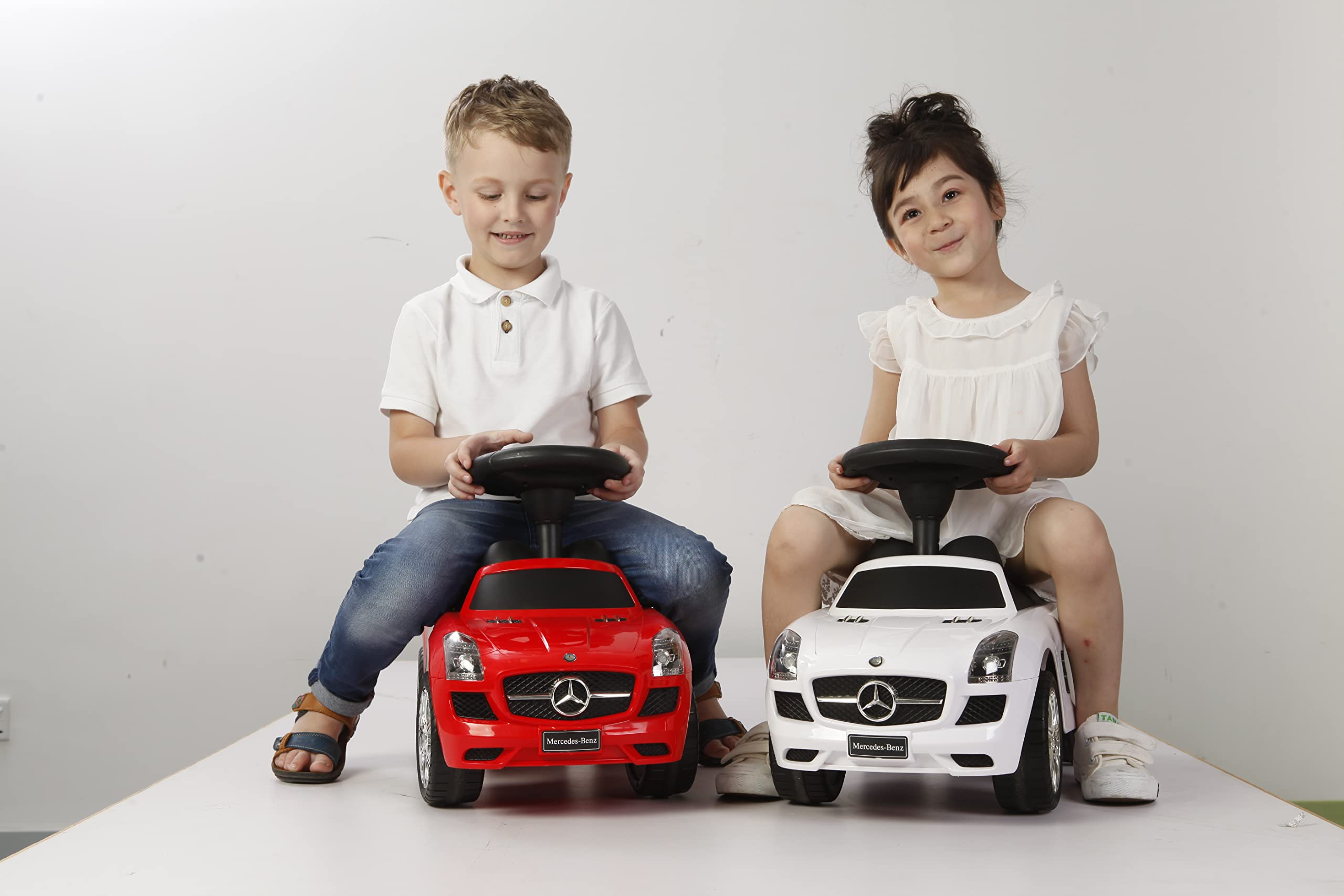 Best Ride On Cars Mercedes Benz push Car, White