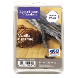 Better Homes and Gardens Vanilla Caramel Spice 5 ounce Scented Wax Cubes