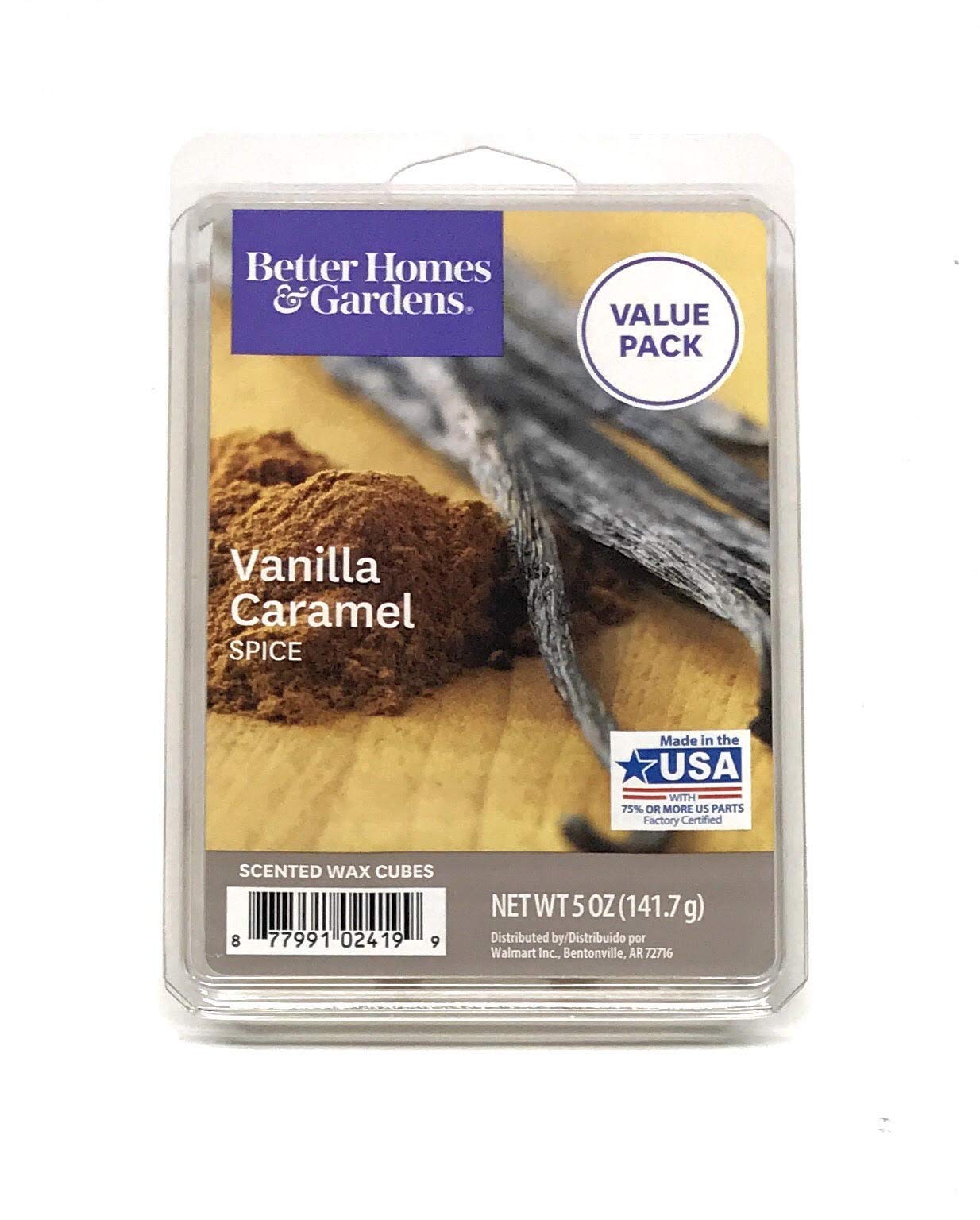 Better Homes and Gardens Vanilla Caramel Spice 5 ounce Scented Wax Cubes