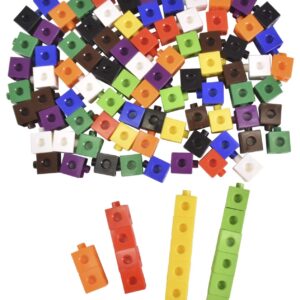 Childcraft Linking Cube Set, 3/4 Inches, Assorted Colors, Set of 100 - 264681