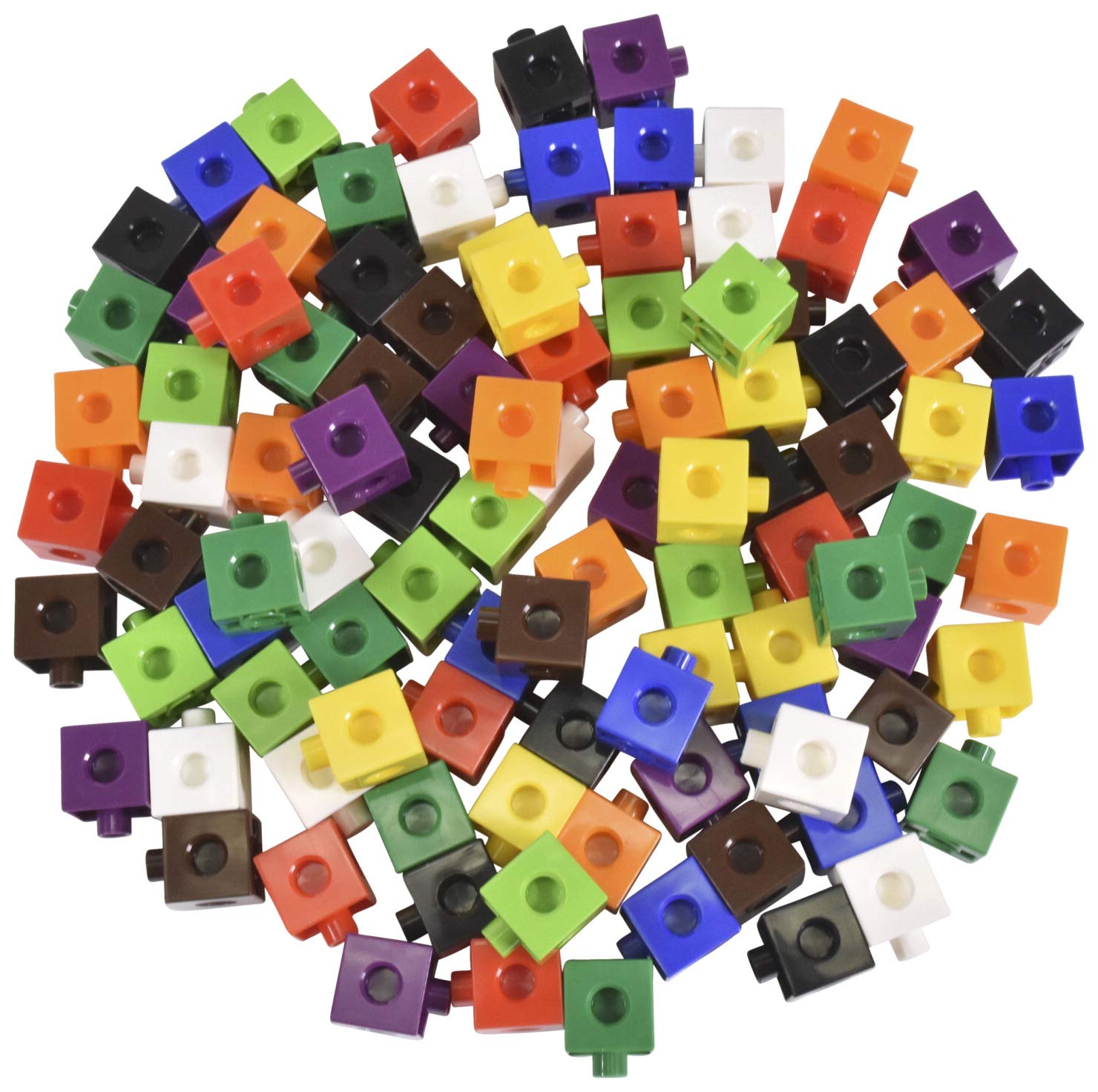 Childcraft Linking Cube Set, 3/4 Inches, Assorted Colors, Set of 100 - 264681