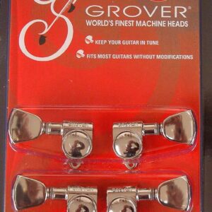 Tuner/Machine Head - Grover, Rotomatic, 3/Side, 14:1, Nickel, Keystone