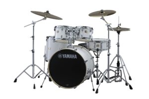 yamaha stage custom birch 5pc drum shell pack - 20" kick, pure white