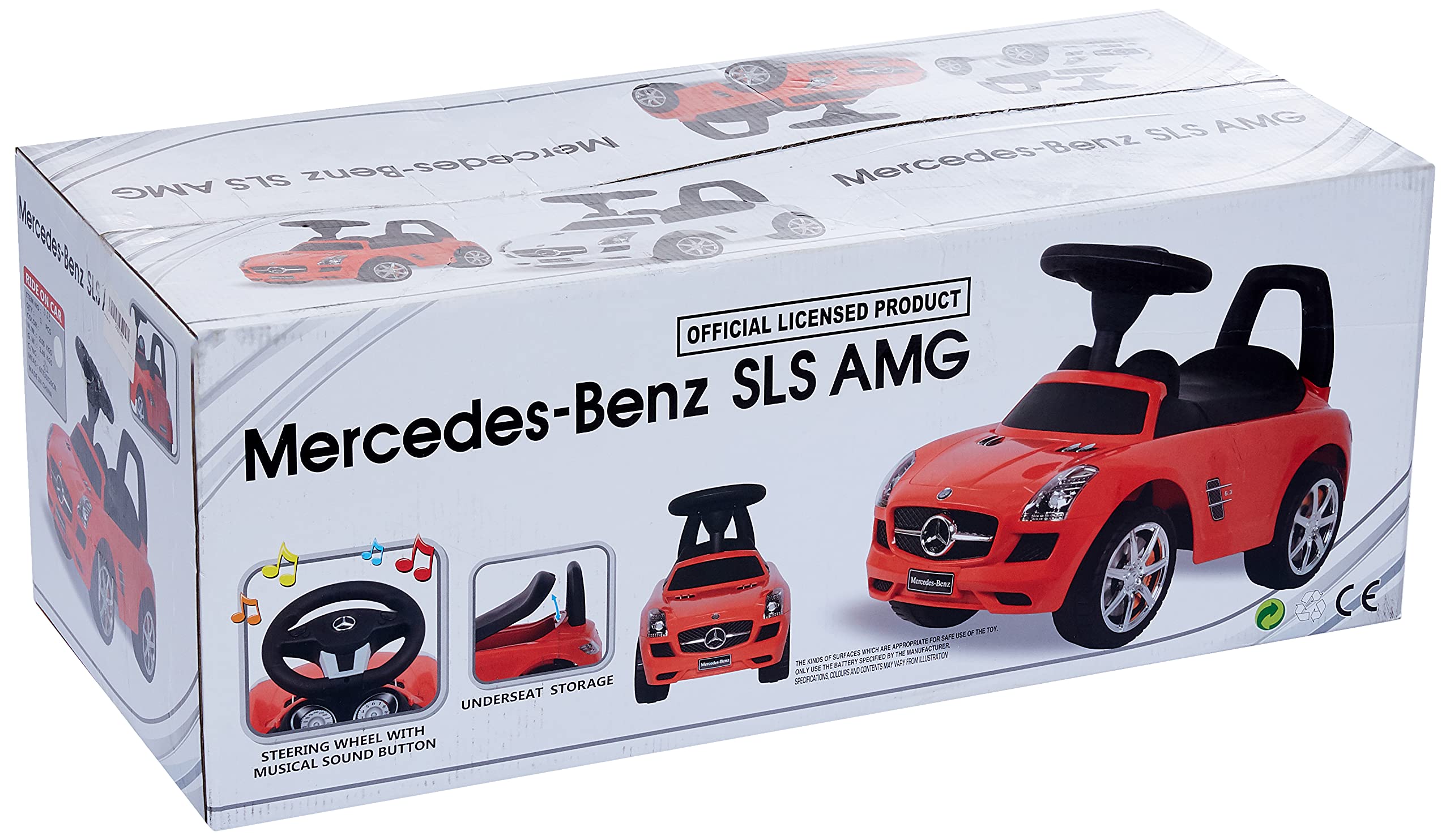 Best Ride On Cars Mercedes Benz push Car, White