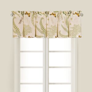 c&f home althea green floral botanical garden spring summer cotton bedroom guestroom premium window valance valance single green