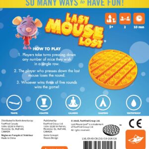 FoxMind Games: Last Mouse Lost Game - The Original Push Pop Bubble Popping Sensory Pop It Fidget Toy Game - Autism ADHD Special Needs Stress Reliever & Fine Motor Learning [Amazon Exclusive]