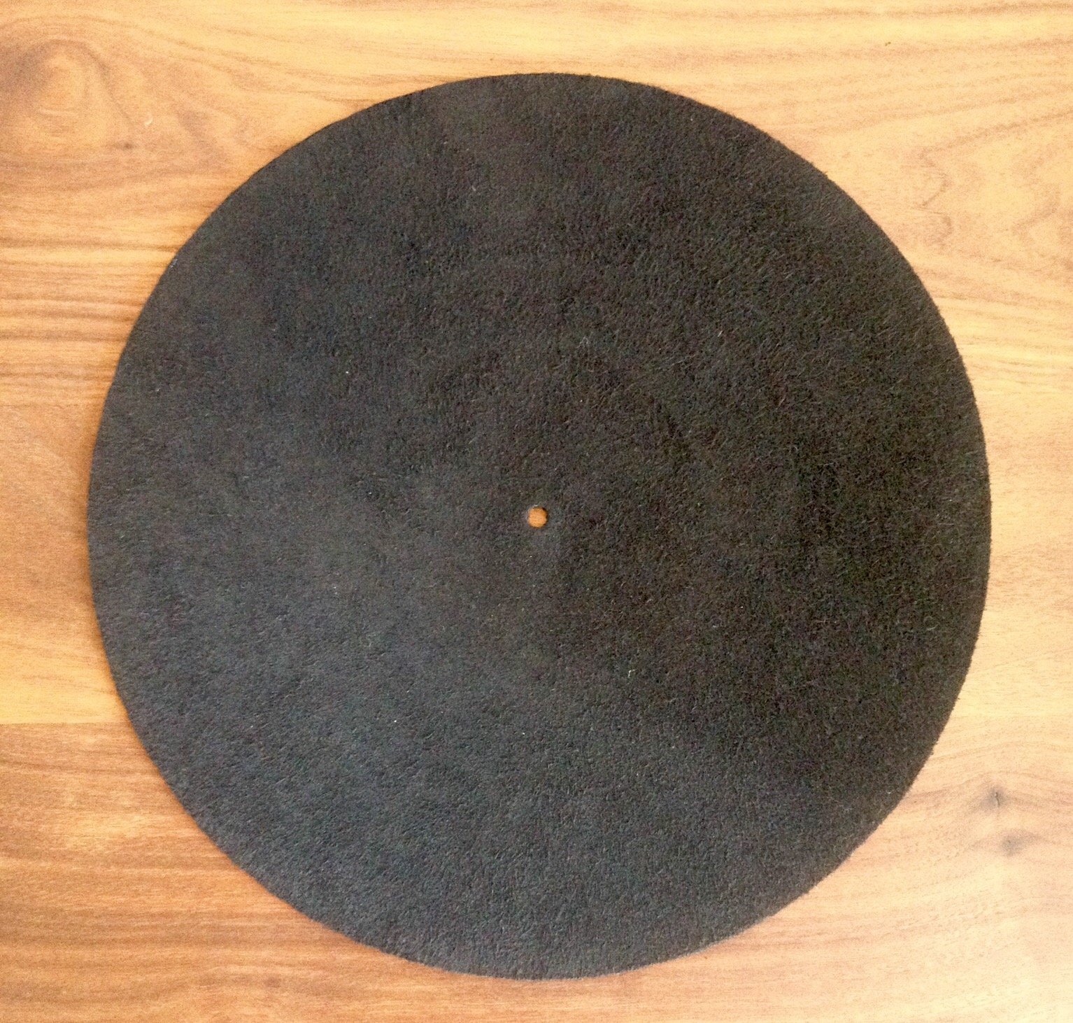 Premium Leather Deer Hide Turntable Mat