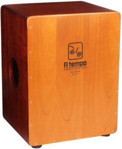 a tempo percussion dos voces (two voices) cajon with free gig bag