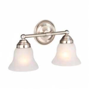 Hampton Bay 612 708 2-Light Vanity-2-Light Brushed Nickel Vanity