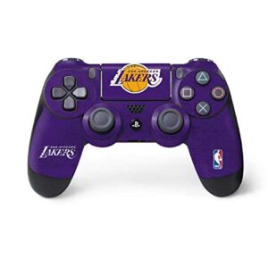 skinit decal gaming skin for ps4 controller - officially licensed nba los angeles lakers purple primary logo design