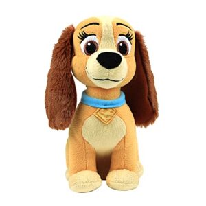 disney collectible 6-inch beanbag plush stuffed animal, lady, lady and the tramp, kids toys for ages 2 up, amazon exclusive by just play