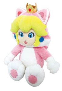 little buddy super mario neko cat peach plush, 10"