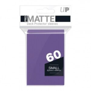 ultra pro pro-matte sleeves - purple, small - for yu-gi-oh, cardfight/cfvg (60 deck protectors)