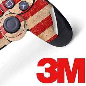 Skinit Decal Gaming Skin for PS4 Controller - Officially Licensed Originally Designed Distressed American Flag Design