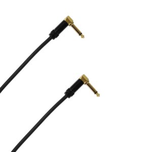 Audio 2000s E27106P2 1/4" TS Right Angle to TS Right Angle 6 Feet Patch Cable (2 Pack)