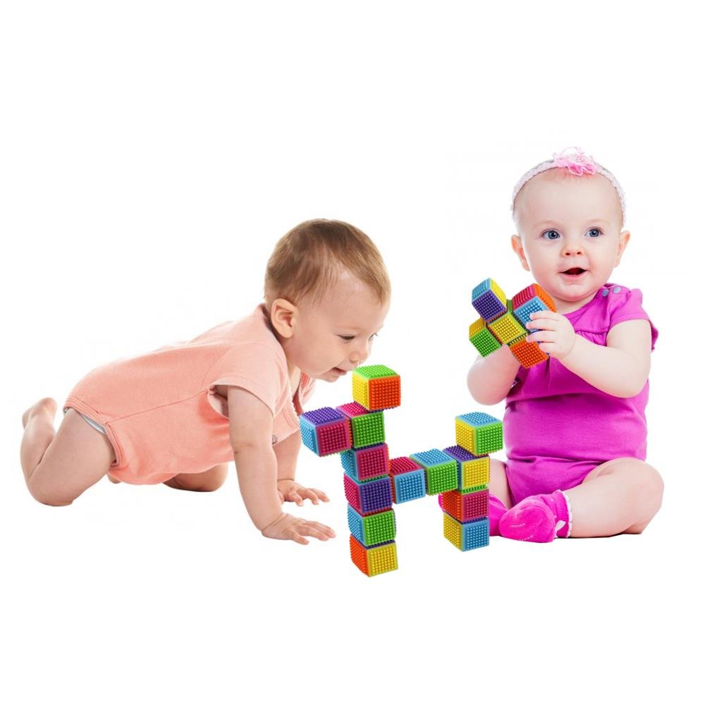 Dimple DC5190 360 Piece Set Interconnecting Stacking Building Toy Set for Boys & Girls, Makes 60 Blocks, Educational Fun, Great for Toddler Children