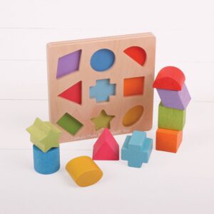 Bigjigs Toys Wooden My First Shapes Sorter Puzzle