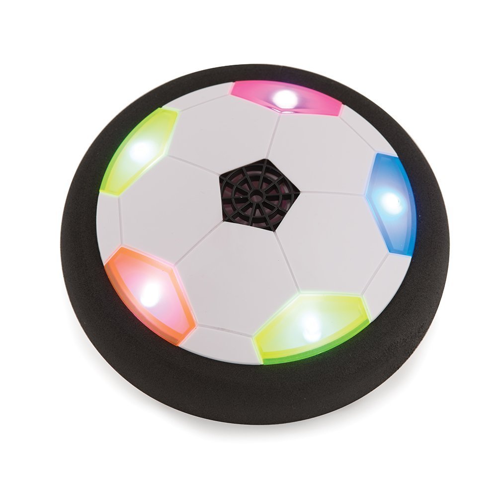 Air Power Ultraglow Soccer Disk - Glowing Floor Hockey, Hover Toy Sport Kickball Game by Can You Imagine