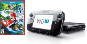 nintendo wii u console mario kart 8 deluxe set with 32 gb storage - black