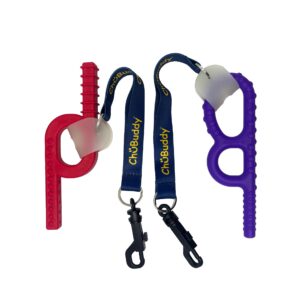 Chubuddy Navy Sublimated Chewy Holders Set of (2) - Two Sublimated tethers and Two Natural Straps