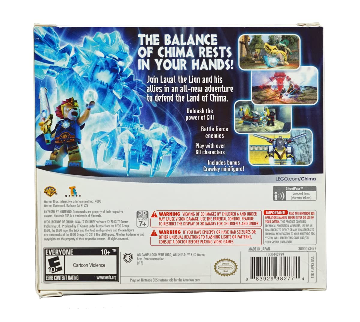 Chima Laval's Journey w/ Crawley Minifigure - Nintendo 3DS