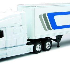 New-Ray Volvo Tractor and Trailer VN-780 1/32 Scale Pre-Built Model Semi Truck White