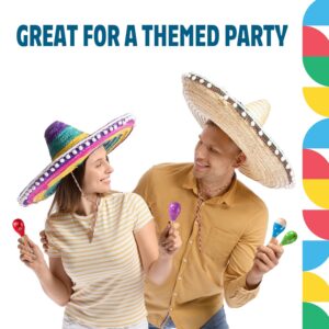 Dazzling Toys Maracas for Kids -12 Fiesta Party Decoration Maracas –Mini Wooden Maracas Baby Toy -Mexican Party Decorations -Toy Maracas Party Favors - Musical Instrument –Music Toys for Toddlers