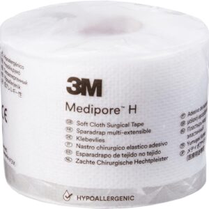 3M Healthcare Corp Medipore Hypoallergenic Soft Cloth Surgical Tape 2" X 10 Yds, White, Excellent Adhesion, Water Resistant, Each