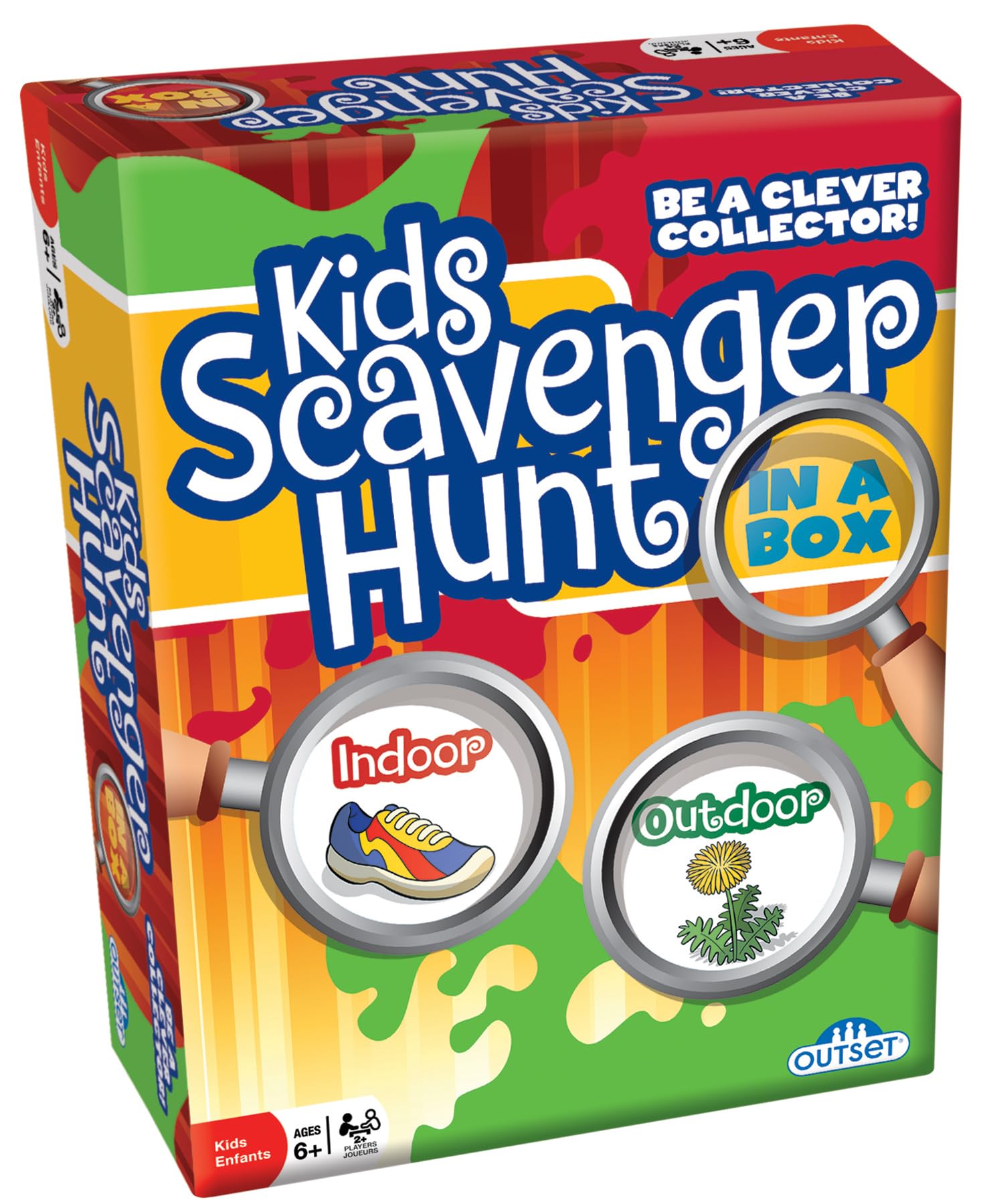 Kids Scavenger Hunt - Children's Game - Ages 6+ - Indoor and Outdoor Scavenger Hunt Game - Develops Gross Motor Skills - for 2 or More Players Individually or Team Play