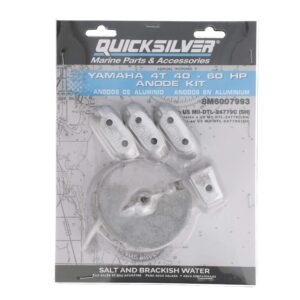 Quicksilver 8M6007993 Aluminum Anode Kit for Yamaha 4T 40-60 Hp Outboards