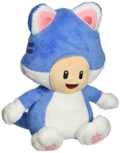 "little buddy usa super mario: 7"" neko cat toad plush", multi-colored