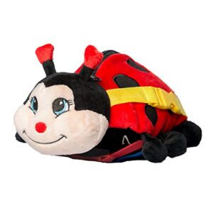 Buckle Toys - Becky Ladybug Stuffed Animal - Montessori Learning Activity - Develop Motor Skills and Problem Solving - Sensory Toddler Travel Toy