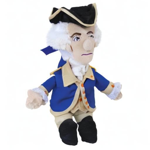 The Unemployed Philosophers Guild George Washington Doll - 11" Soft Stuffed Plush Little Thinker