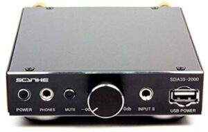 scythe kama bay mini pro, stereo hifi audio amplifier, 20w dual channels with aux input, dc adapter included