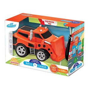 Kid Galaxy Squeezable Remote Control Bulldozer. Toddler RC Construction Toy for Kids Age 2 and up