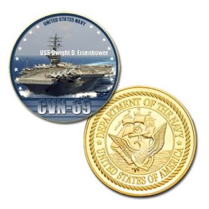 uss dwight d. eisenhower (cvn-69) gp challenge coin