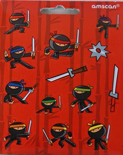 amscan Ninja Sticker Booklet Book Novelty & Amusement Toys, Multicolor