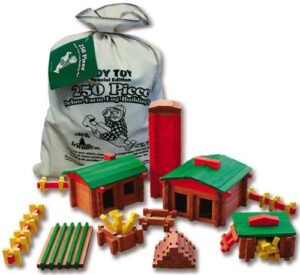 roy toy deluxe farm building set, 250 pcs, made in the usa! ages 3 & up