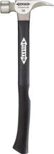 stiletto ti16mc-f 16 oz ti milled face with curved poly-fiberglass handle, 18"