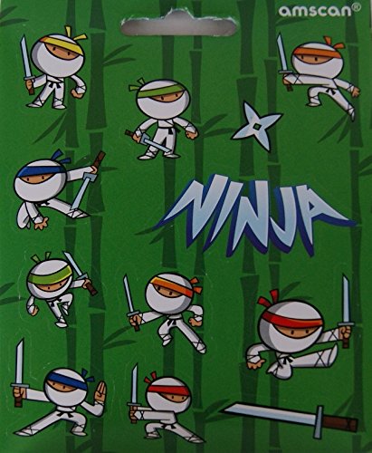 amscan Ninja Sticker Booklet Book Novelty & Amusement Toys, Multicolor