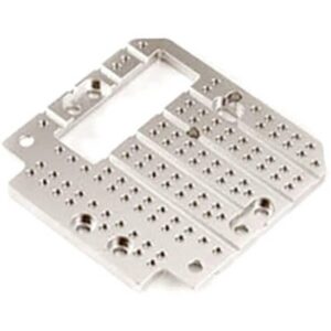 tamiya 300056535 1:14 aluminium clutch lever plate 2/3 axle, silver