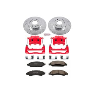 Power Stop KC2069 Z23 Evolution Sport Brake Kit with Calipers, Front For Chevy Silverado Tahoe GMC Yukon Sierra Cadillac Escalade