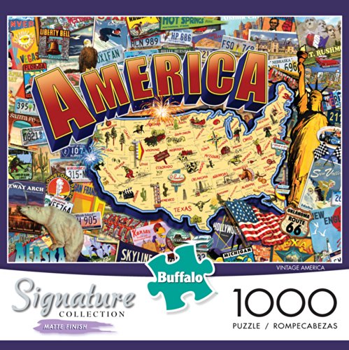 Buffalo Games - Signature Collection - Vintage America - 1000 Piece Jigsaw Puzzle