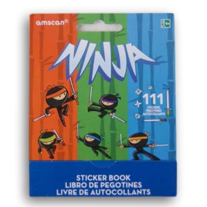 amscan Ninja Sticker Booklet Book Novelty & Amusement Toys, Multicolor