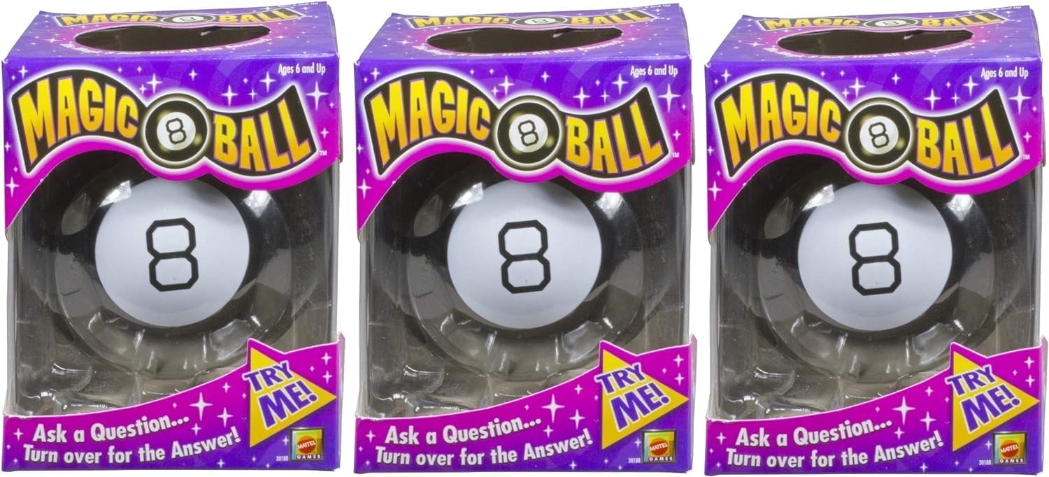 Magic 8 Ball Toy Game (Pack of 3)